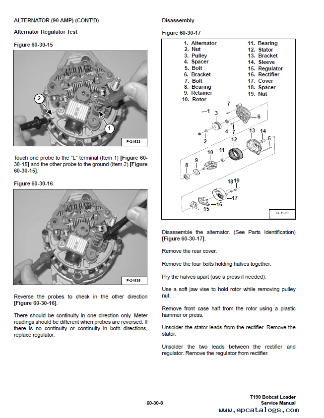 Bobcat T190 Turbo & T190 Turbo High Flow Compact Track Loader Service ...