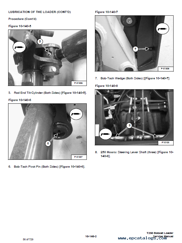 Bobcat T250 Turbo T250 Turbo HF Loader Service Manual PDF