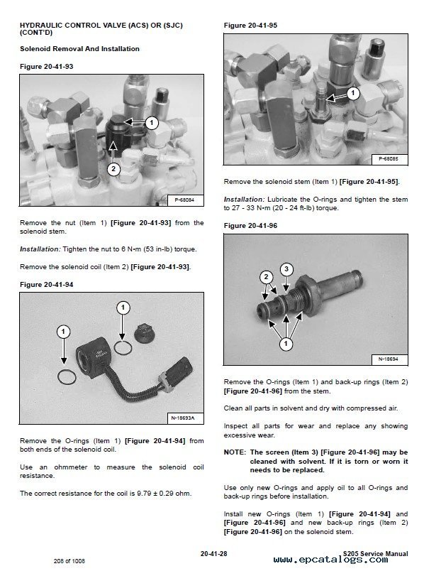 Bobcat S205 Skid-Steer Loader Service Manual PDF
