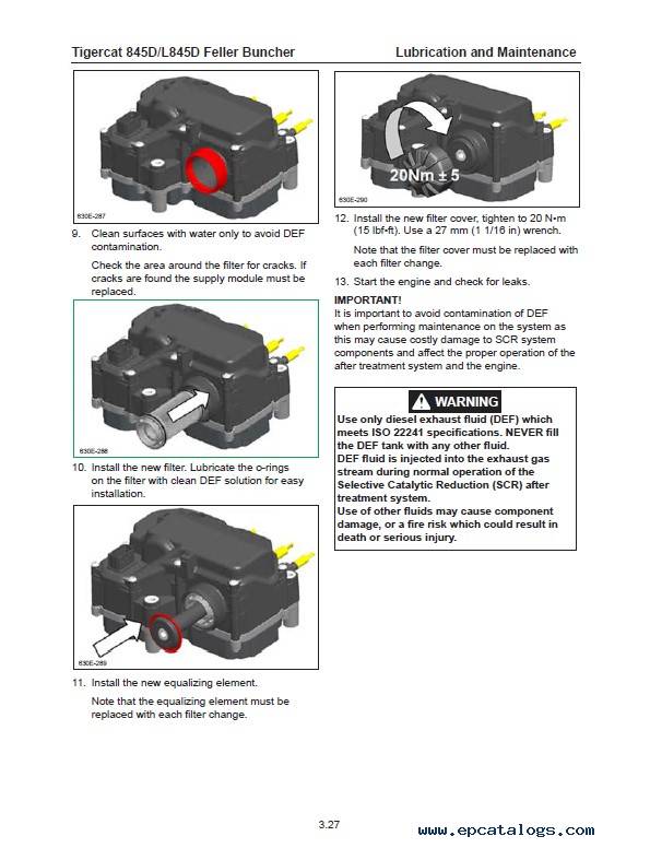Download Tigercat Feller Buncher 845D L845D Operator's pdf