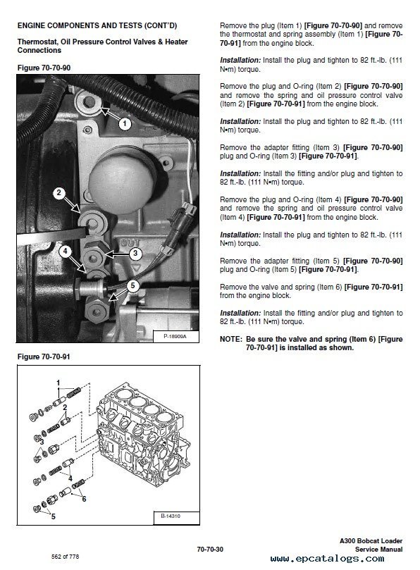 Bobcat A300 Turbo Skid Steer Loader Service Manual
