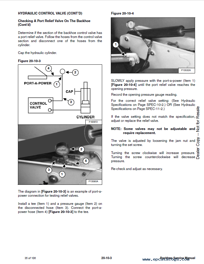Bobcat 7BH, 9BH Backhoe Service Manual PDF Download