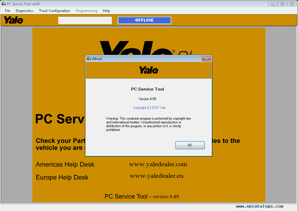 Yale PC Service Tool 4.99 Programming Level 2022