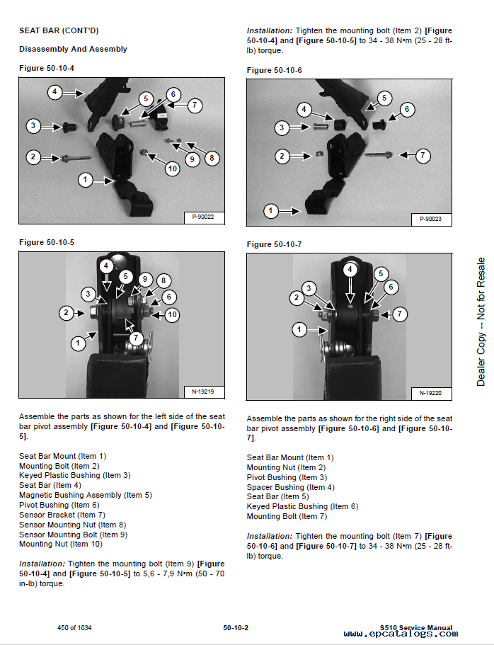 Bobcat S510 Skid-Steer Loader Service Manual PDF Download