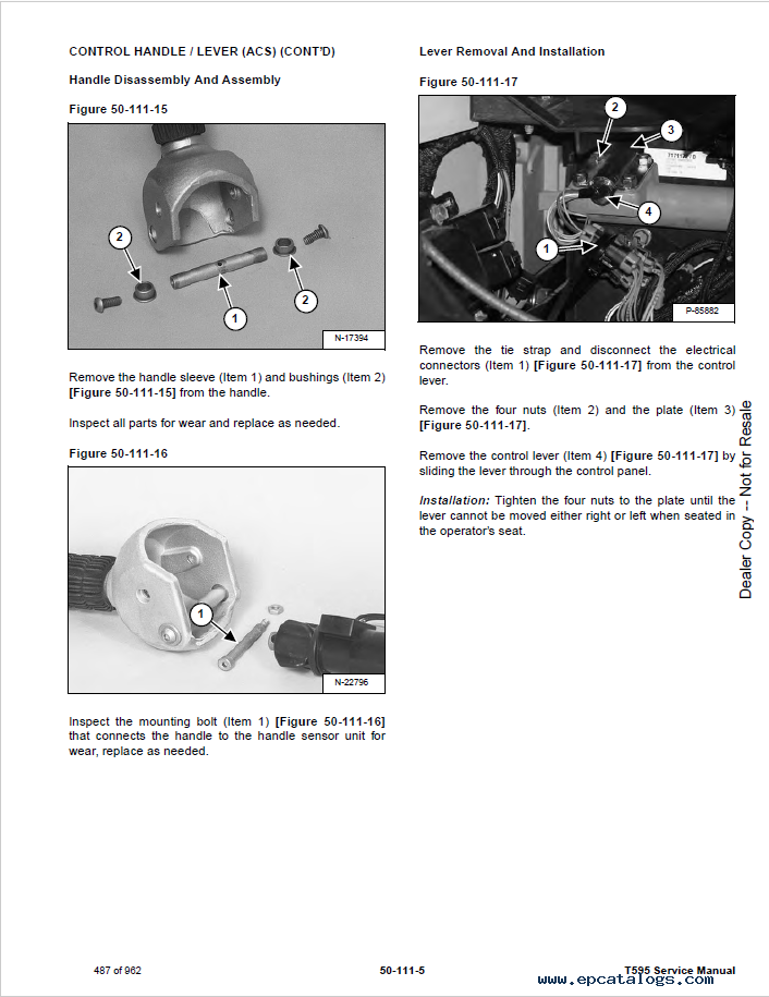 Bobcat T595 Compact Track Loader Service Manual Download
