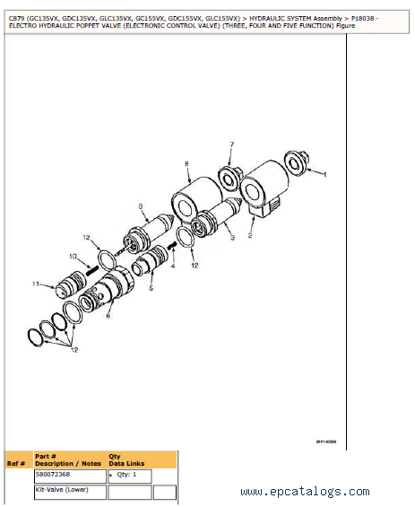 YALE C879 (GC/GDC/GLC135/155VX) Parts Information PDF