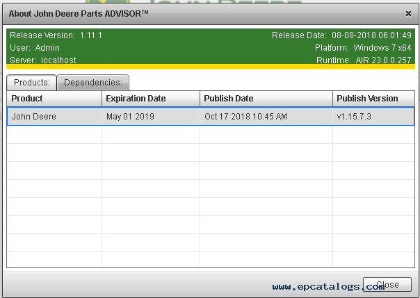 John Deere Parts ADVISOR 2019 Download