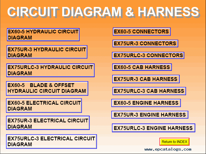 Hitachi EX-60 - EX-370, repair manual, Heavy Technics + Repair
