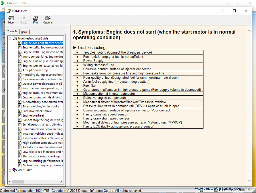 Doosan E-Doctor Engine Diagnostic Software v2.3.5.8