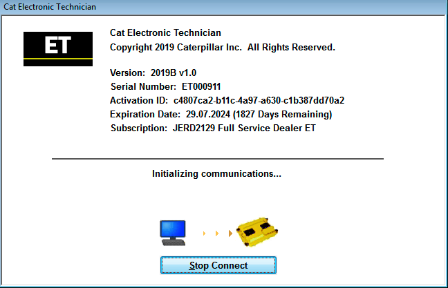 Caterpillar ET 2019B Electronic Technician Software Download