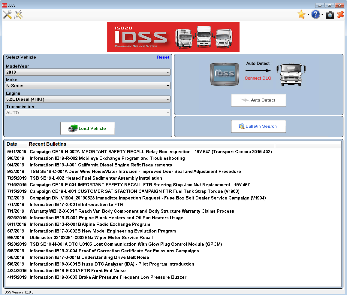 Isuzu IDSS Full Diagnostic Service System 09/2019 (V.12.8.5)