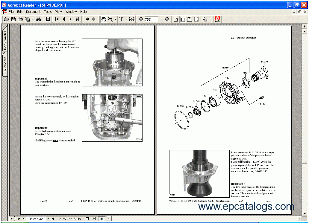ZF 5 HP-19 Repair Manual, repair manual, Cars Repair Manuals