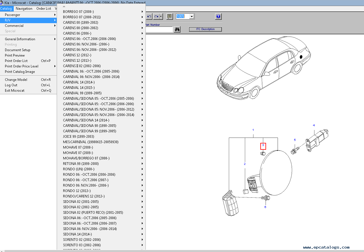 KIA Microcat 2016 Spare Parts Catalog, spare parts catalog, Trucks ...