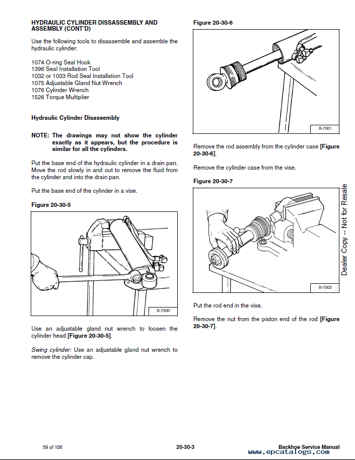 Bobcat 7BH, 9BH Backhoe Service Manual PDF Download