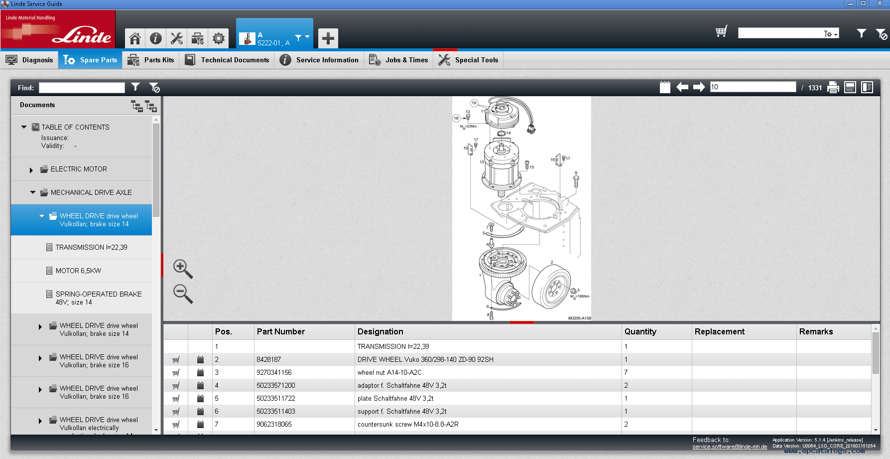 Linde Service Guide LSG V5.1.4 Full 2016 Parts Catalog Download