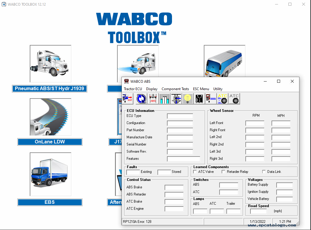 WABCO ToolBox Plus Diagnostic Software v14.2.1 with ECAS